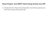 Unirest Java Tutorial Java Http Client Pptx