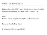 Unirest Java Tutorial Java Http Client Pptx