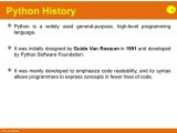 Introduction To Python Programming Language Ppsx