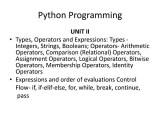 Python Programming Language Introduction Unit Pptx