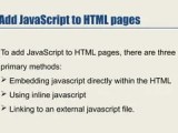 Introduction To Java Script How To Include Java In Html Ppt