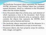 Unit Ii Java Script And Xhtml Documents And Dynamic Documents With