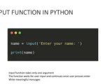 Part 8 Python Tutorial User Input In Python With Examples Pptx