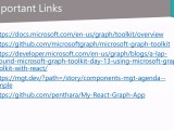 Using Microsoft Graph Toolkit With React Applications Pptx