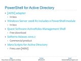 Using Powershell For Active Directory Management Pptx Operating