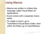 Using Visual Basic For Applications Vba Ppt