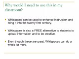 Using Wikispaces In The Classroom Ppt