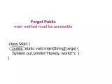 Very Basic Java Errors Ppt