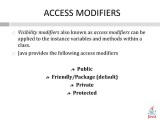 Visibility Control In Java Pptx