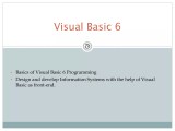 Visual Basic 6 0 Ppt
