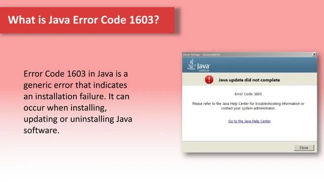 How To Fix Java Error Code 1603 Appuals Com - Light Photo Collection - Mobile Quality