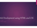 Web Development Using Html And Css Pptx Web Design And Html Internet