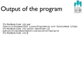 Programming With Python Week 1 Key