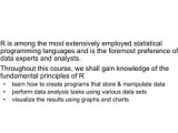 Data Analysis Using R Programming Language Pptx
