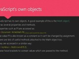 Javascript Own Objects Web Technology Ppt