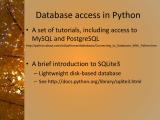 Ppt Python For Database Access And Event Driven Programming In Python