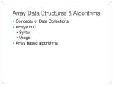 Ppt Array Data Structures Algorithms Powerpoint Presentation Id