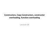 Ppt Constructors Copy Constructors Constructor Overloading