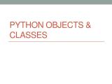 Ppt Python Objects Classes Powerpoint Presentation Free Download