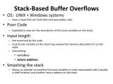 Ppt Stack Based Buffer Overflows Powerpoint Presentation Free