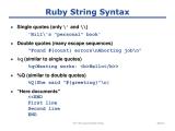 Ppt Basic Ruby Syntax Powerpoint Presentation Free Download Id 2801480