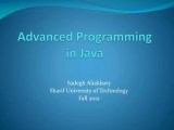 Ppt Advanced Programming In Java Powerpoint Presentation Free