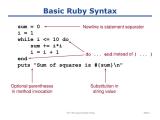 Ppt Basic Ruby Syntax Powerpoint Presentation Free Download Id 2822635