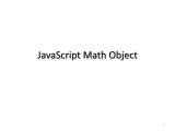 Ppt Javascript Math Object And Built In Functions Fundamentals And