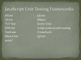 Ppt Unit Testing Javascript Powerpoint Presentation Free Download