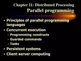 Ppt Chapter 11 Distributed Processing Parallel Programming