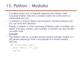 Ppt 15 Python Modules Powerpoint Presentation Free Download Id