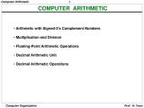 Ppt Computer Arithmetic Powerpoint Presentation Free Download Id