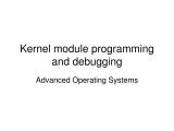 Ppt Kernel Module Programming And Debugging Powerpoint Presentation