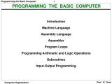 Ppt Programming The Basic Computer Powerpoint Presentation Free