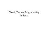 Ppt Client Server Programming In Java Powerpoint Presentation Free