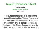 Ppt Trigger Framework Tutorial Powerpoint Presentation Free Download