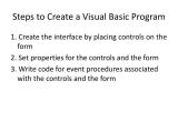 Ppt Introduction To Visual Basic Programming Powerpoint Presentation