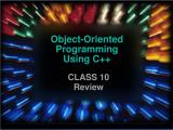 Ppt Object Oriented Programming Using C Powerpoint Presentation