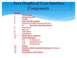 Ppt Java Graphical User Interface Components Powerpoint Presentation