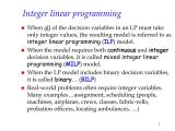Ppt Integer Linear Programming Powerpoint Presentation Free Download