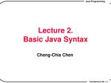 Ppt Lecture 2 Basic Java Syntax Powerpoint Presentation Free