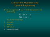 Ppt Novel Composition Alignment Algorithm Exploring Dna Sequence