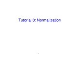 Ppt Tutorial 8 Normalization Powerpoint Presentation Free Download