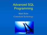 Ppt Advanced Sql Programming Powerpoint Presentation Free Download