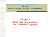 Ppt Chapter 4 Client Side Programming The Javascript Language