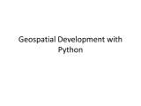 Ppt Geospatial Development With Python Powerpoint Presentation Free