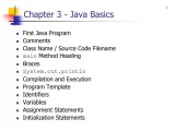 Ppt Chapter 3 Java Basics Powerpoint Presentation Free Download