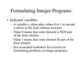 Ppt Integer Programming Powerpoint Presentation Free Download Id