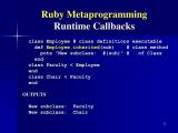 Ppt Reflexive Metaprogramming In Ruby Powerpoint Presentation Free