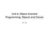 Ppt Unit 6 Object Oriented Programming Objects And Classes
